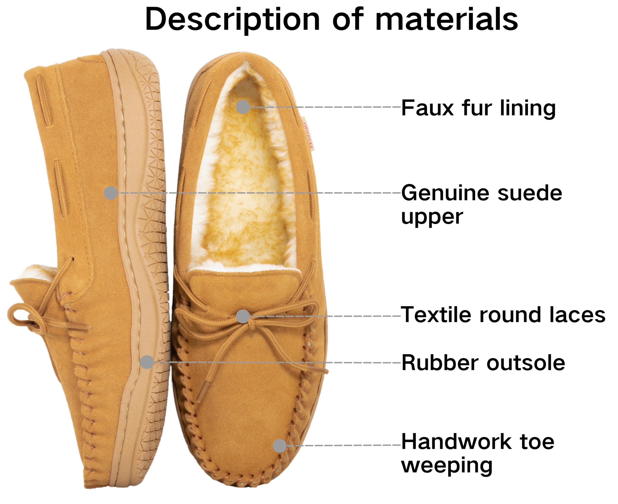 Snapklik.com : PEDOQU Mens Mocc Slippers