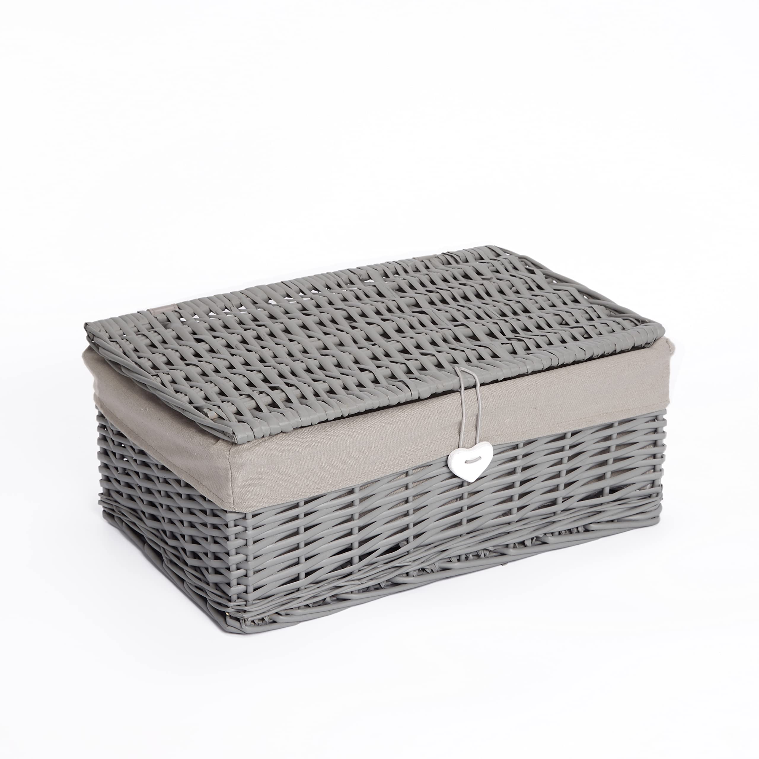 Wicker storage box with lid online