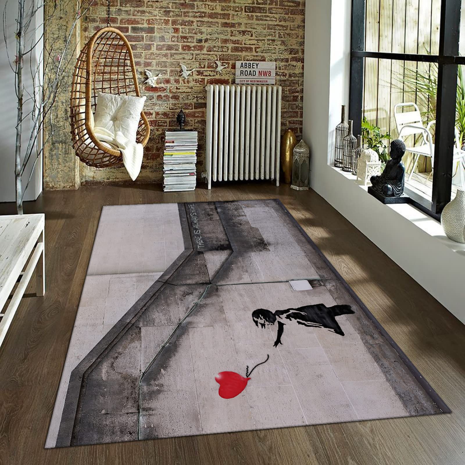 Banksy Art Area Rug Banksy Banksy™ Rug (Mixed Media) 2019 | For Sale