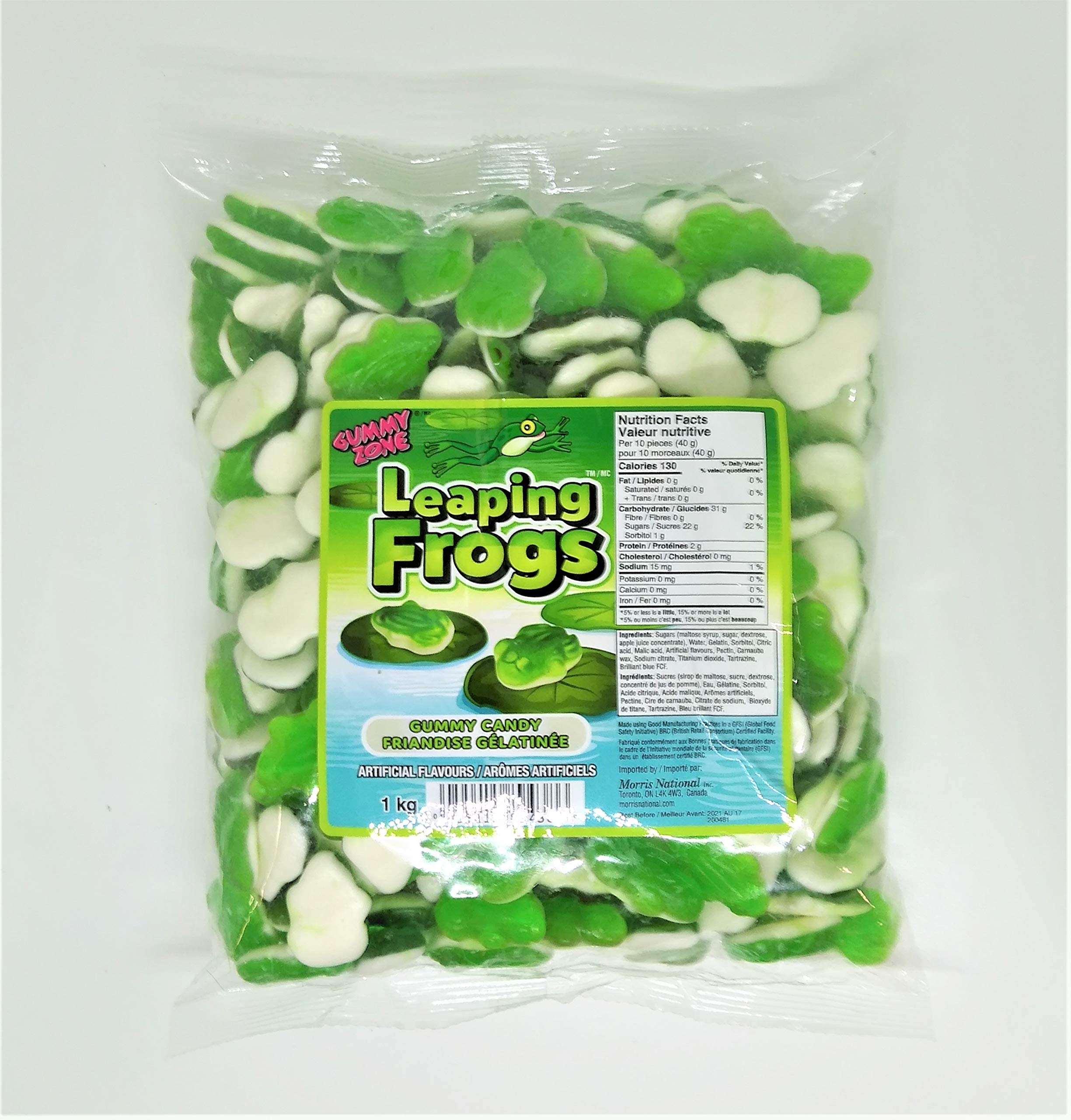 Amazon.com : Gummy Zone Leaping Frogs 1kg (2.2lbs) : Candy : Grocery ...