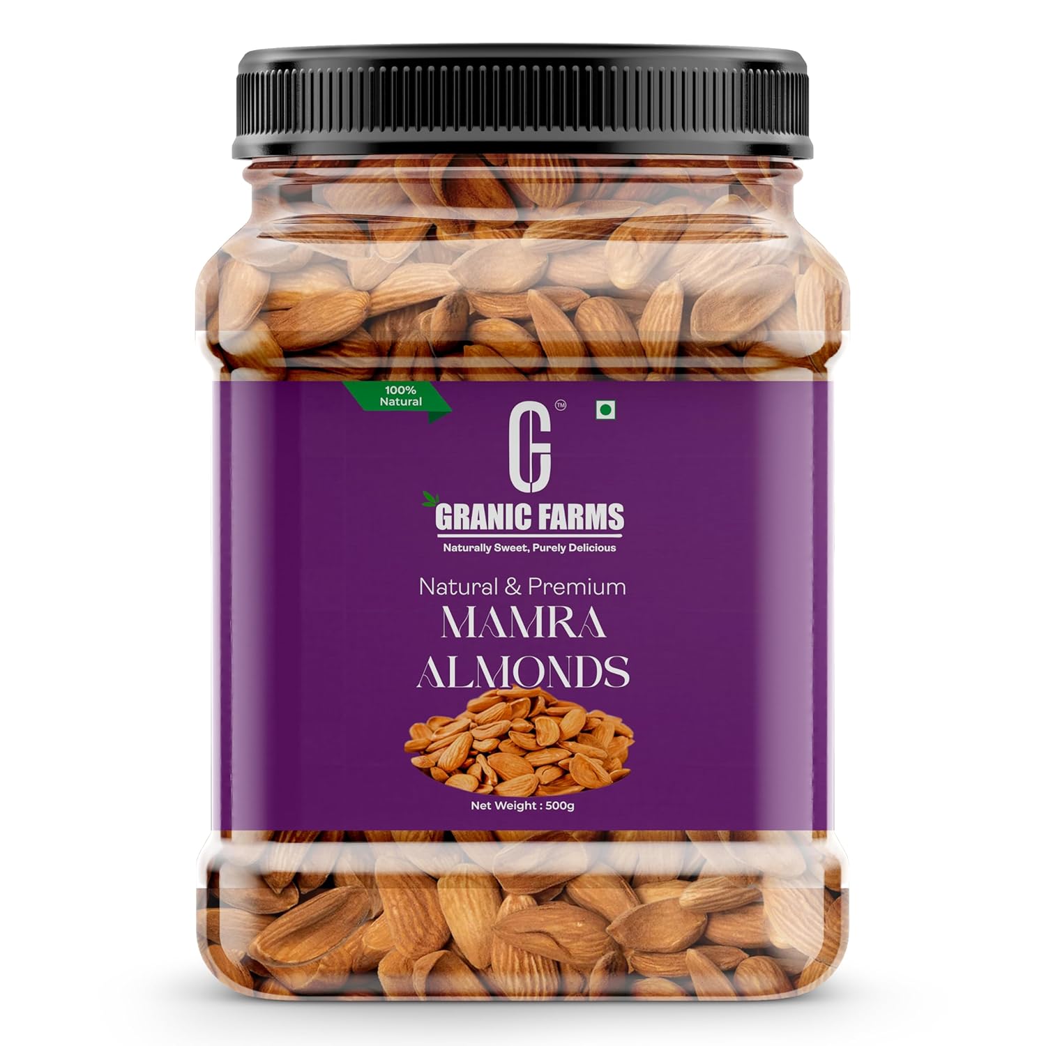 Granic Farms 100% Pure Mamra Almonds | Mamra Badam Dry Fruits ...