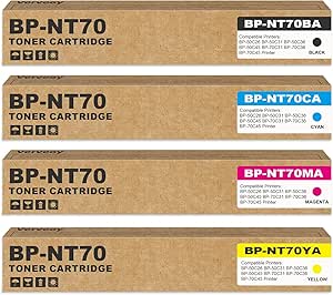 BP-NT70 BP-NT70BA BP-NT70CA BP-NT70MA BP-NT70YA High Yield 4-Pack Toner ...