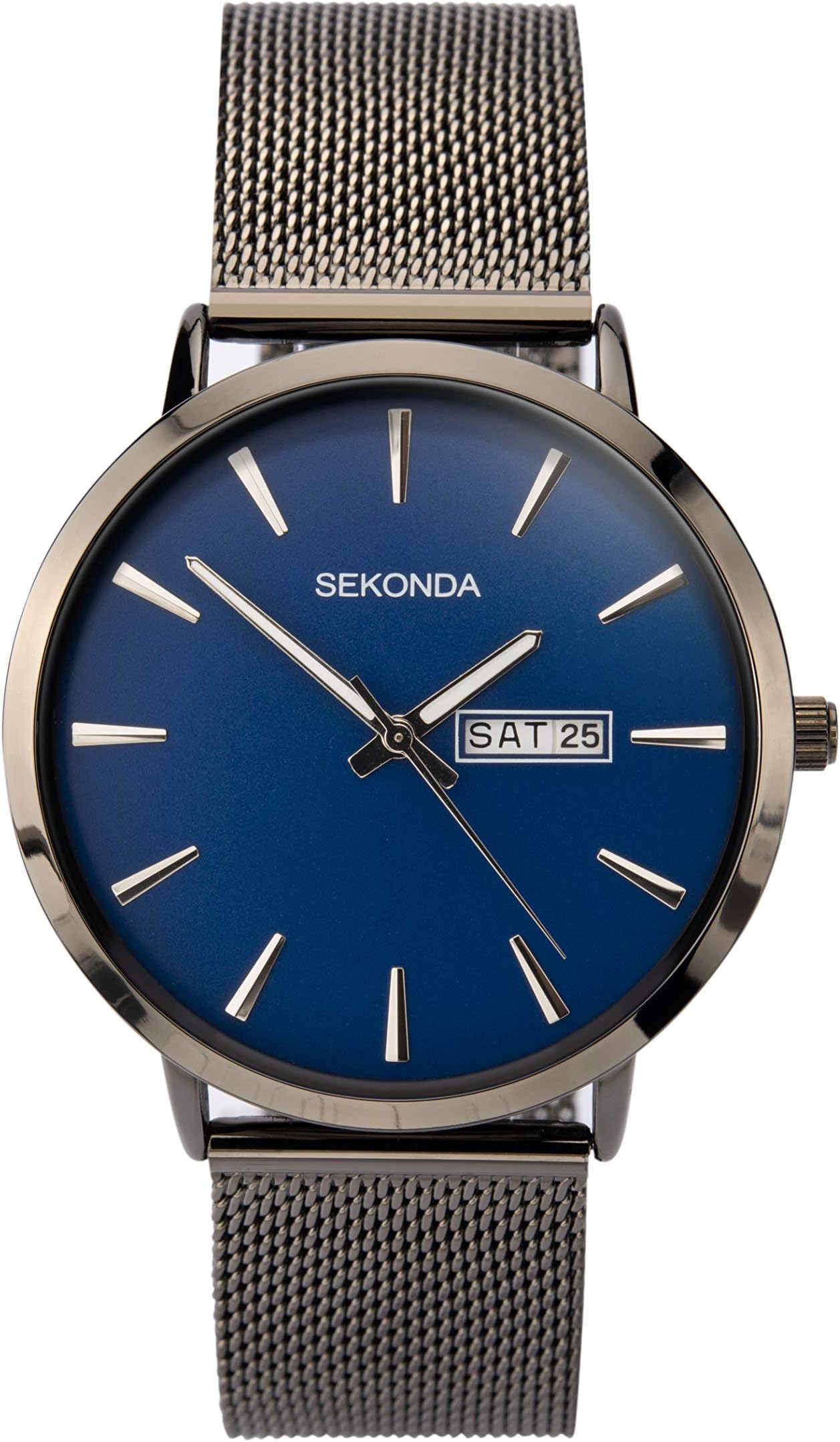SEKONDA Mens Analogue Classic Quartz Watch with Stainless Steel Strap ...