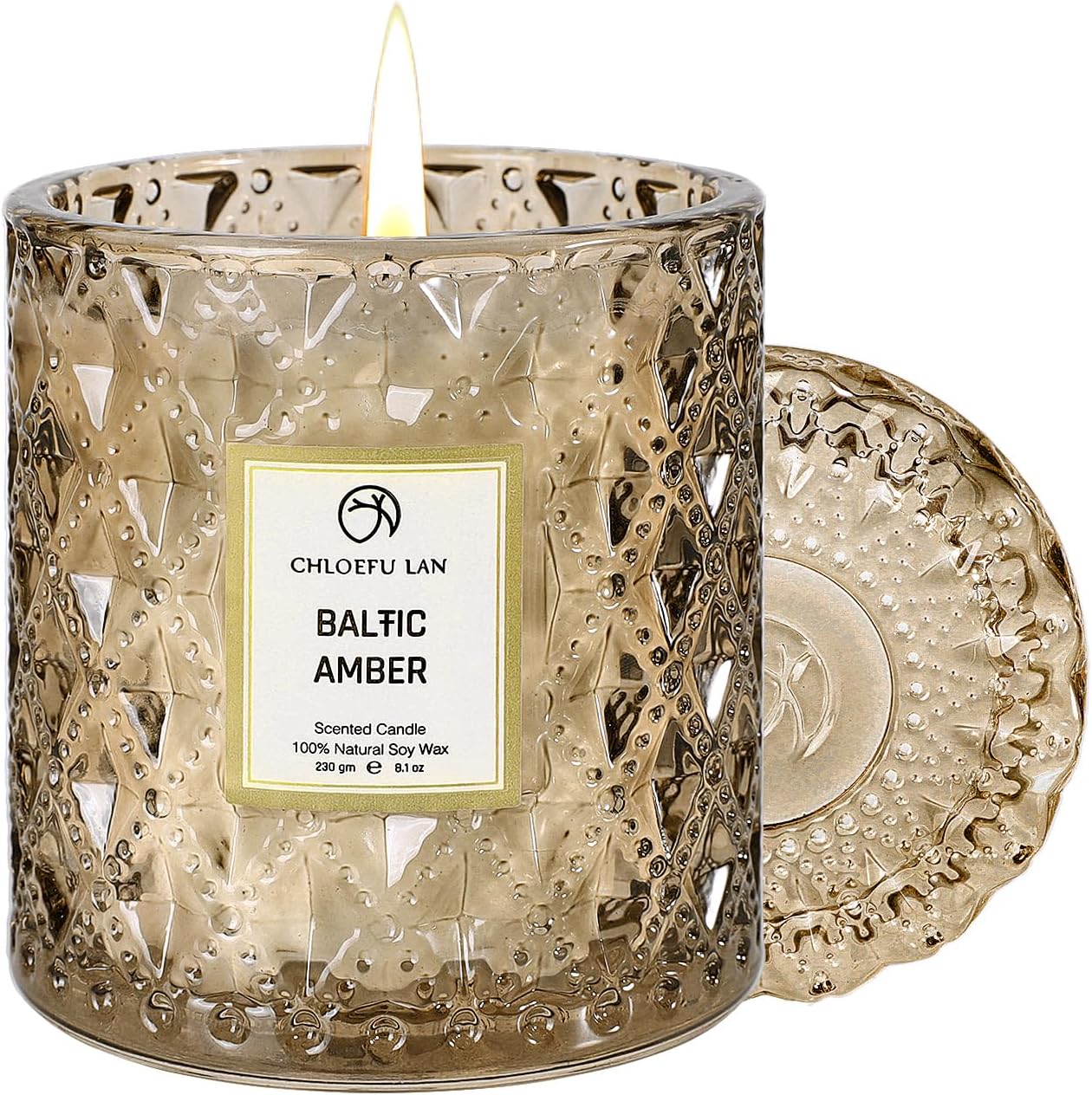 Amazon.com: LA JOLIE MUSE Lavender Suede Candle, Lavender Scented ...