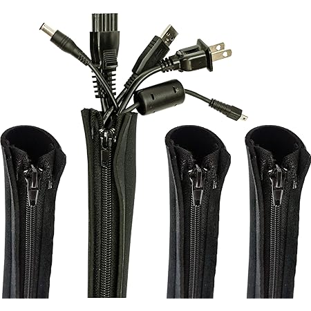 Amazon.com: [4 Pack] JOTO Cable Management Sleeve, 19-20 Inch Cord ...