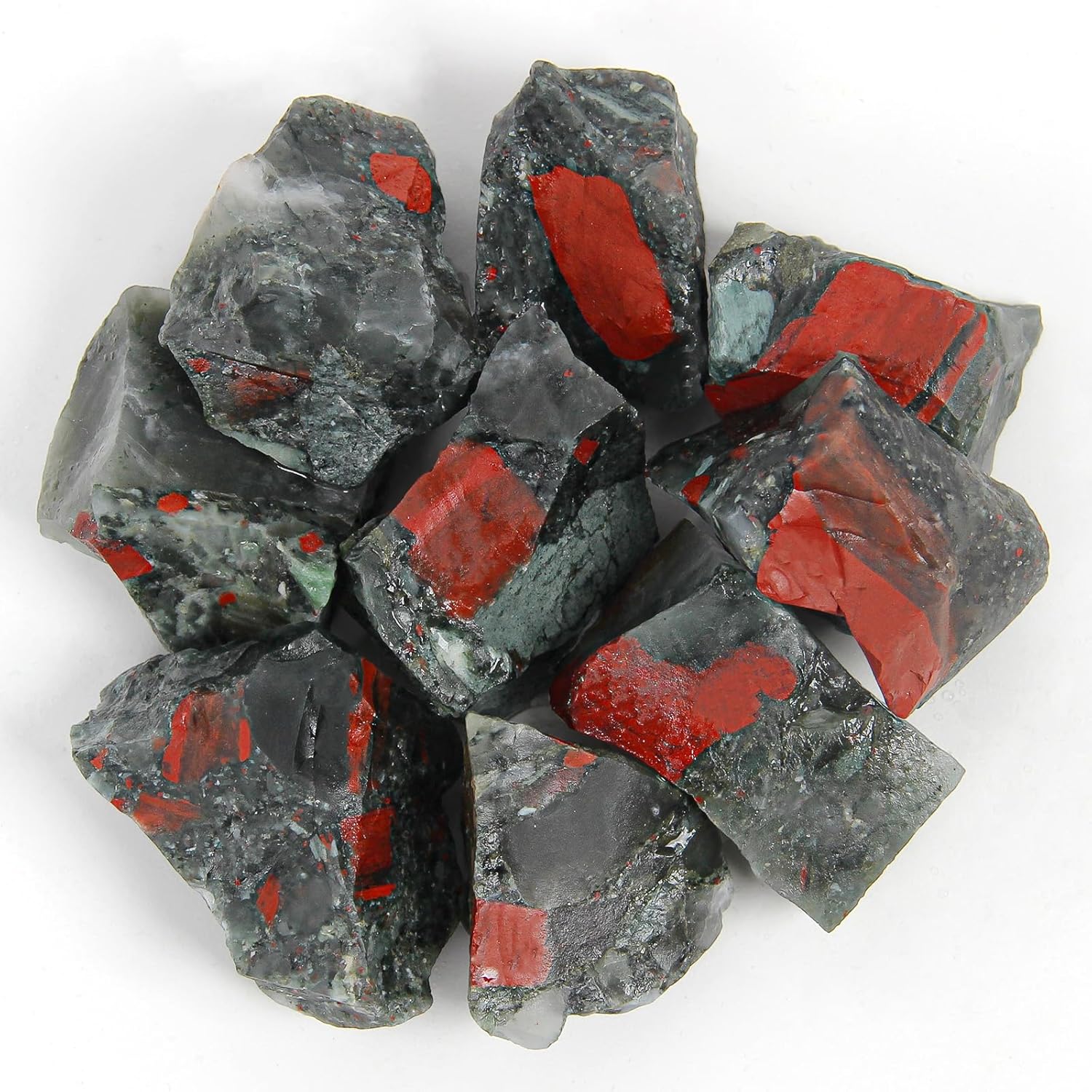 Amazon.com: 1.1lb Bulk Raw Bloodstone Rough Crystal-Natural Blood Stone ...