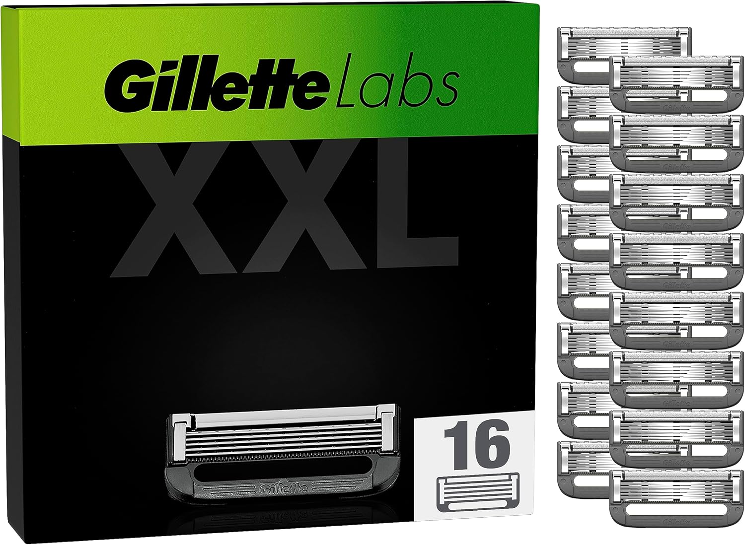 Gillette Labs Razor Blades Men, Gillette Razors for Men, Pack of 16 ...