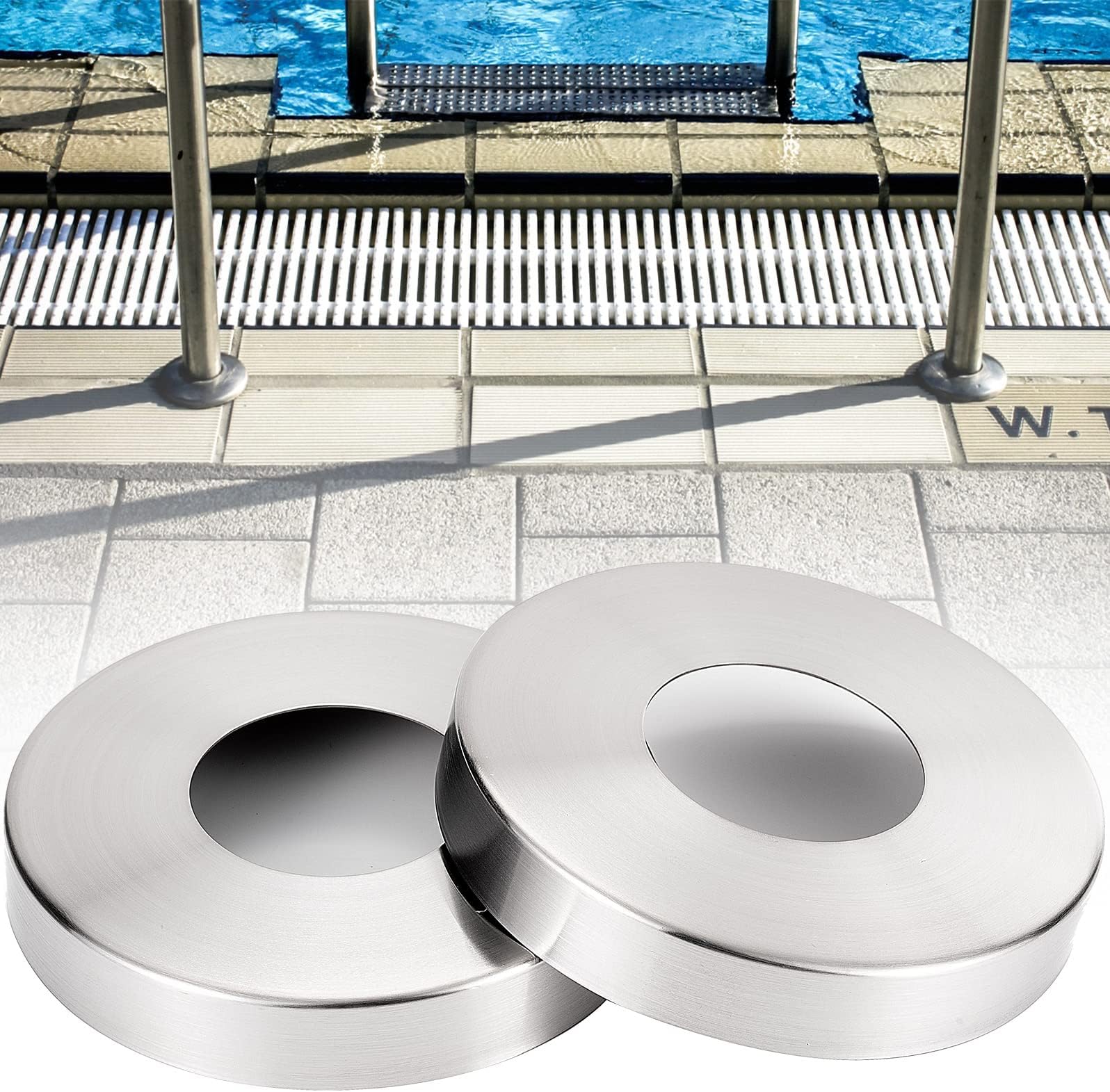 Amazon.com: ATIE Pool & Spa Ladder/Hand Rail Escutcheon Plate Cover ...