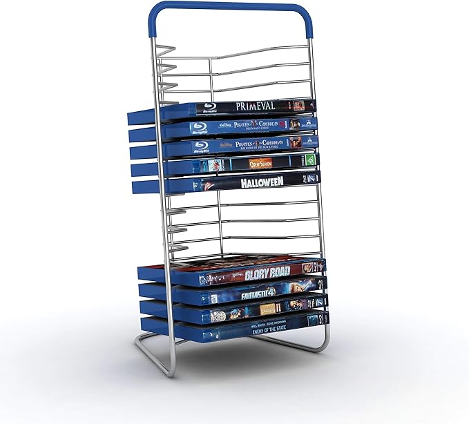 Amazon.com: Atlantic Nestable 16 Blu-Ray Rack - Space Saving Modern ...