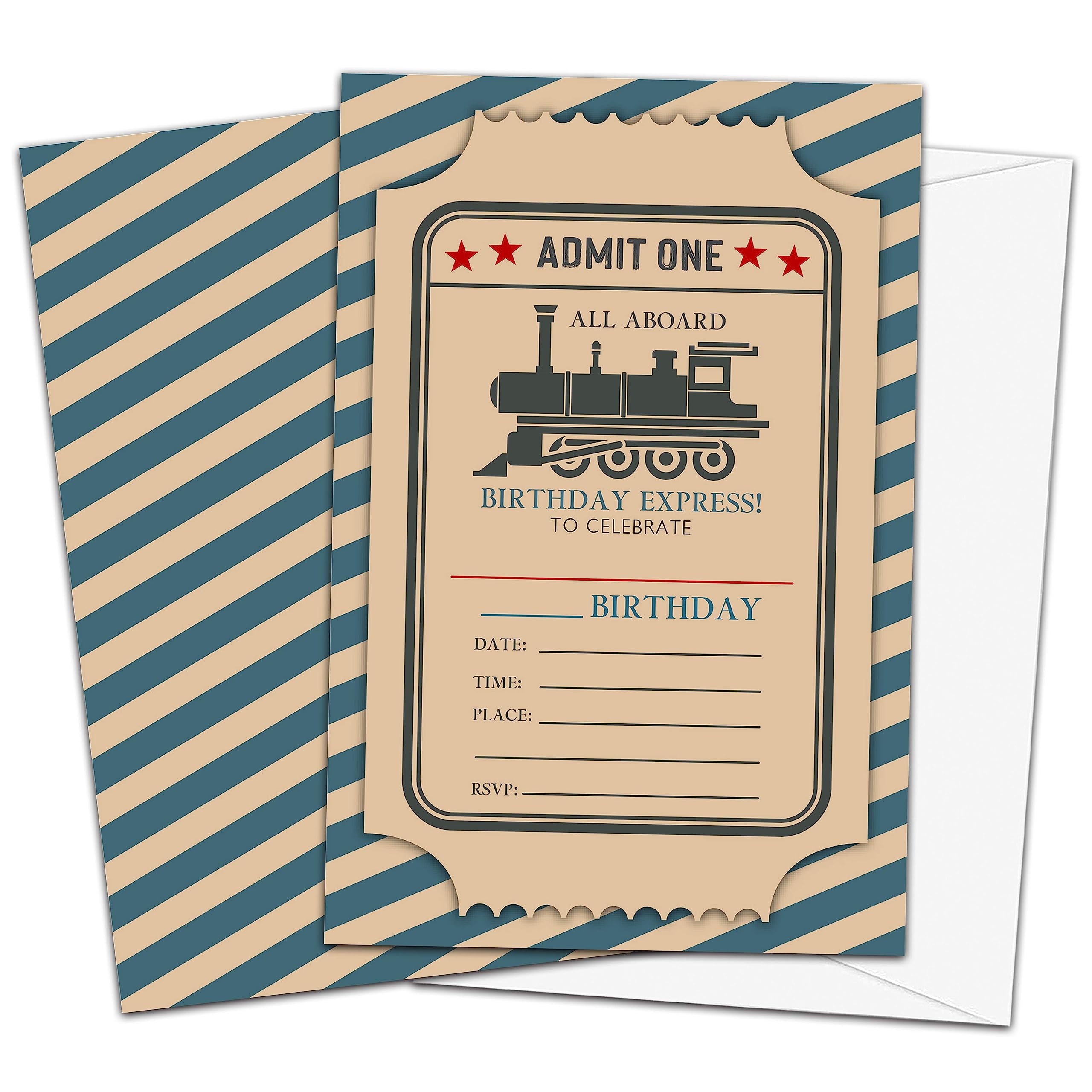 Train Ticket Invitation Template Free