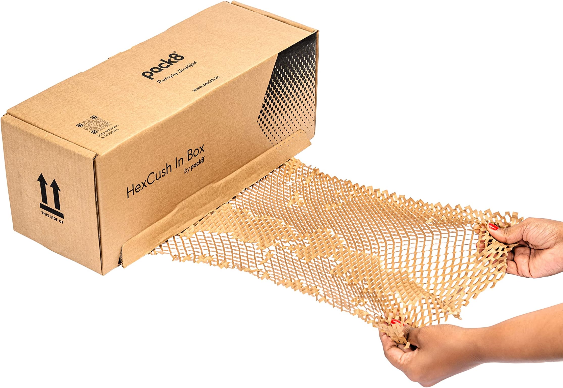 Eco friendly Honeycomb Paper Bubble Wrap with Dispenser | brown paper ...
