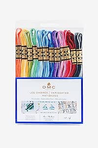 DMC Thread Assortment - Ombre Colour | 100% Cotton Embroidery Thread ...