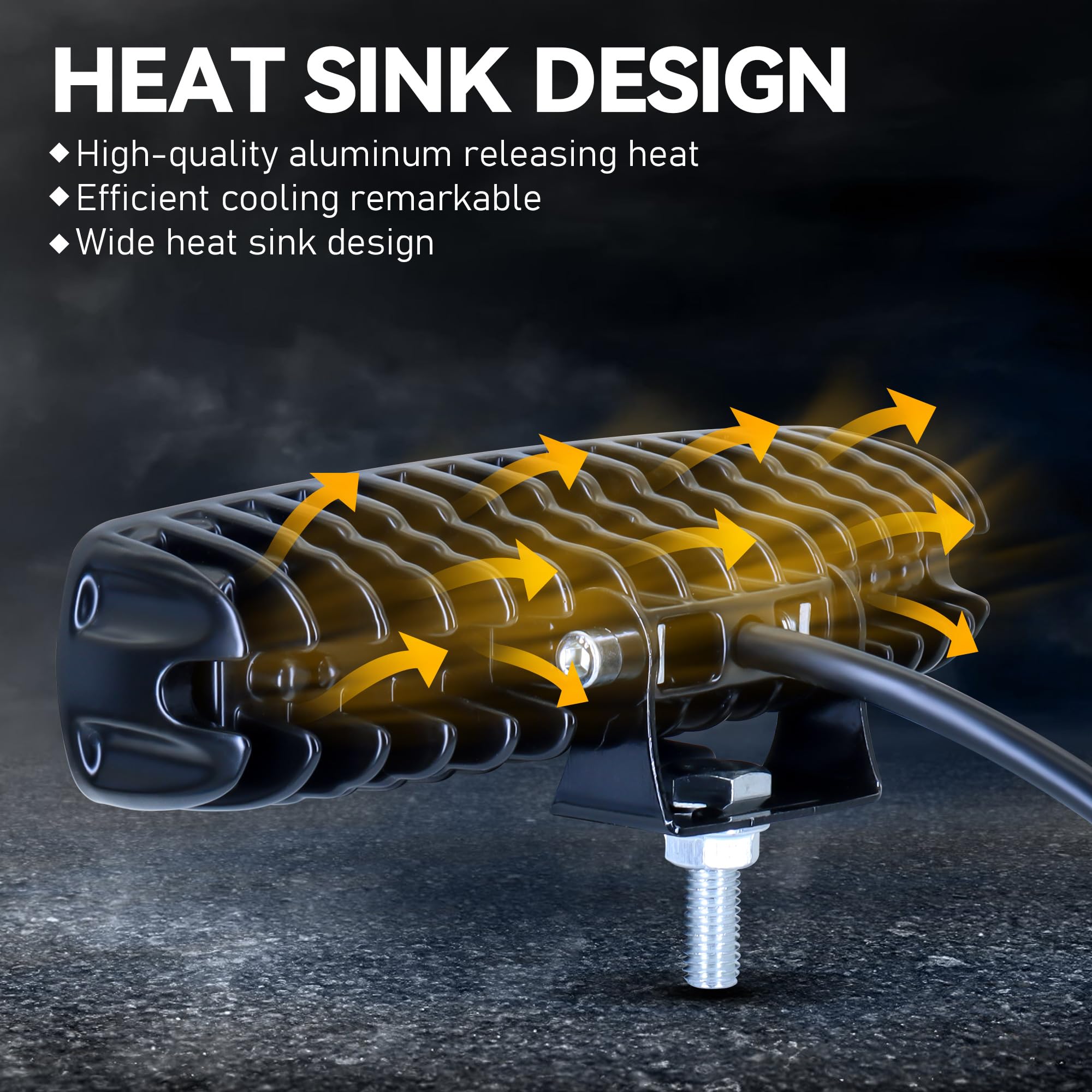 Snapklik.com : eTzone 2-Pack 15 LEDs 30W Amber LED Forklift Safety Lights