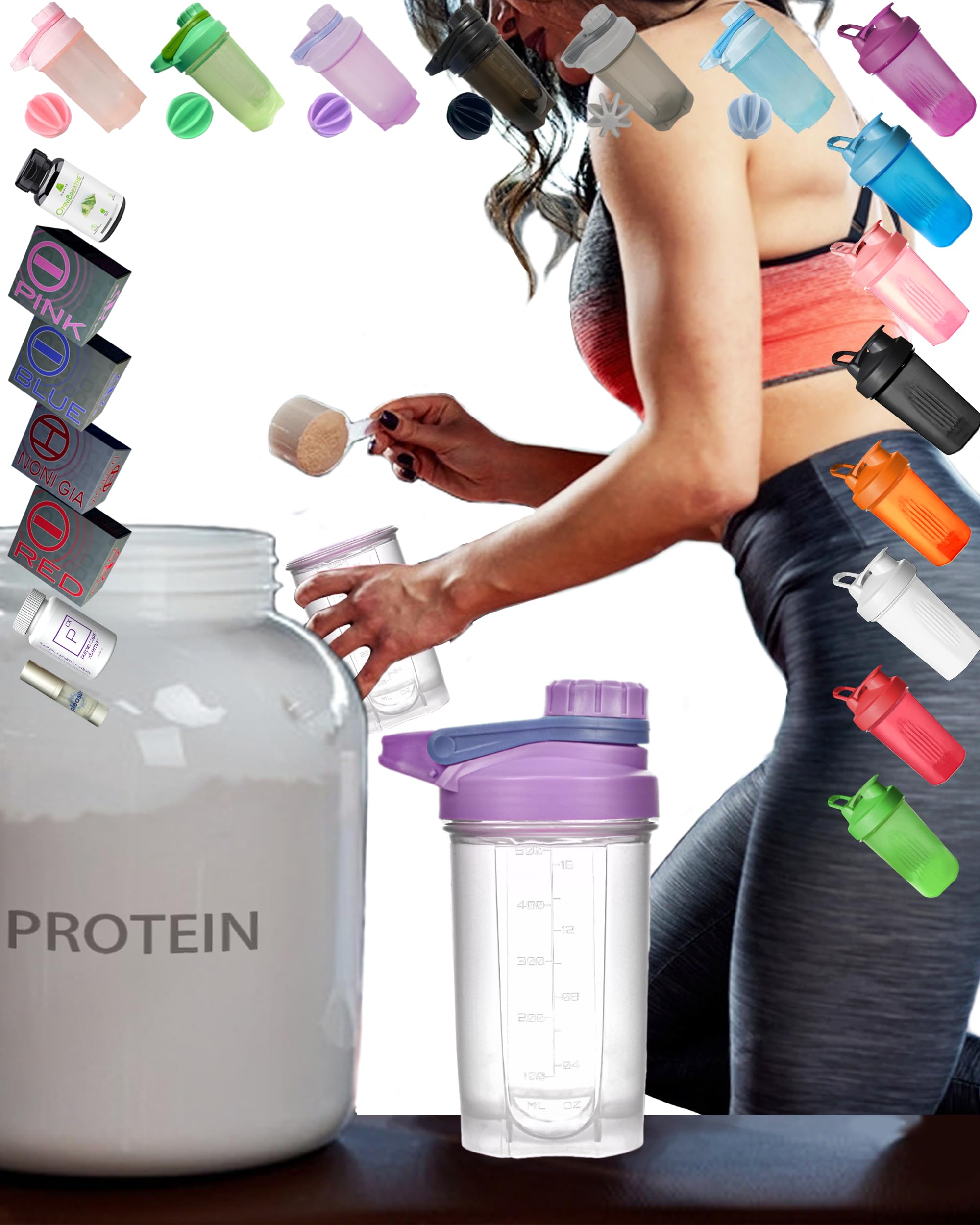 Amazon.com: A Stylish Mechanic Design 16 OZ/500 ML Shaker Cup w. Twist ...