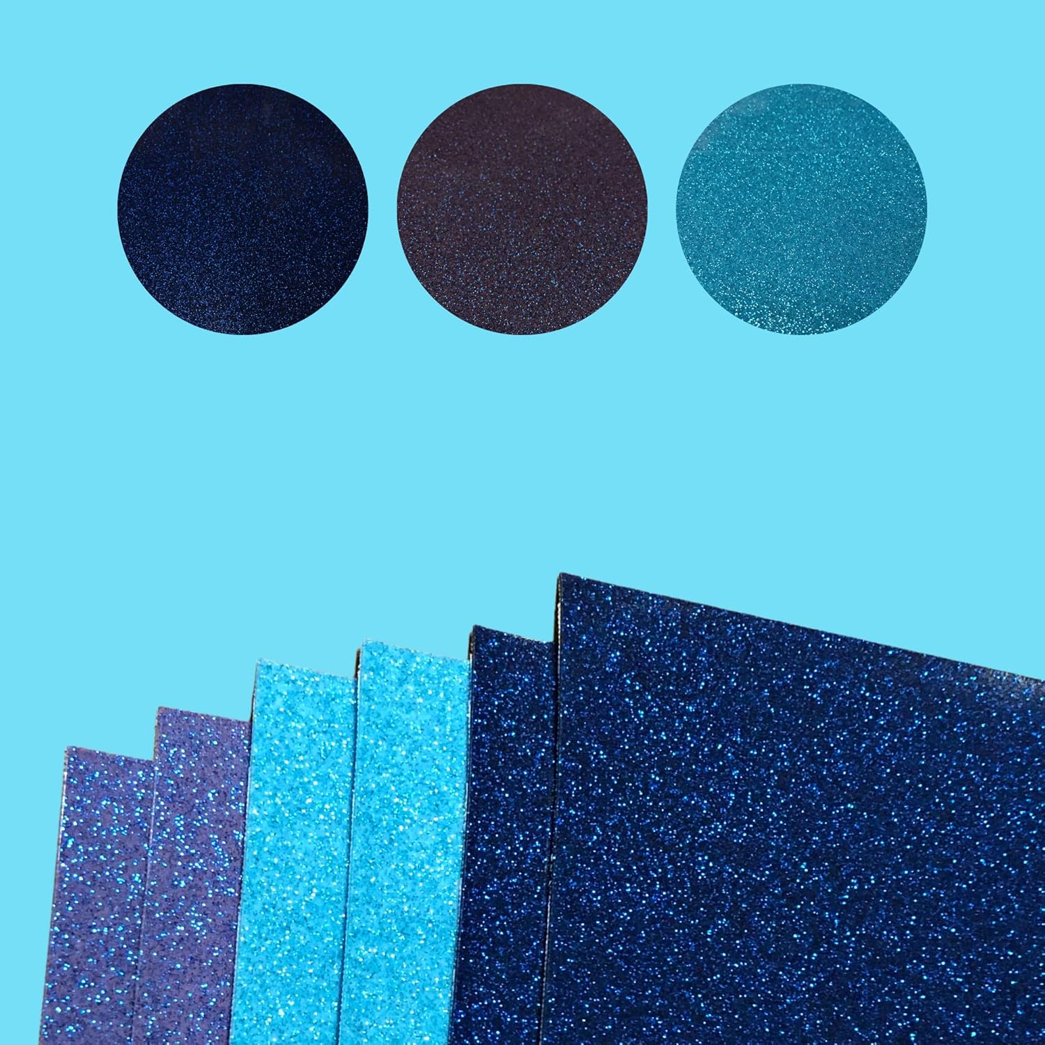 Amazon.com: Sparkle Vinyl Fabric Craft Pack, 6pcs Each 8.5"x11", Smooth ...