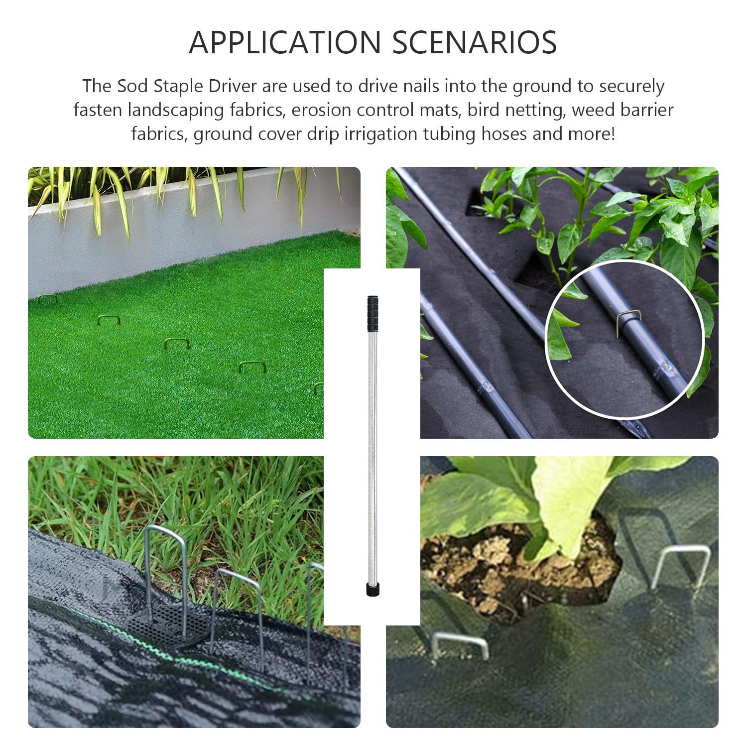 Snapklik.com : Landscape Staples Driver, 39 Sod Staple Driver, Garden ...