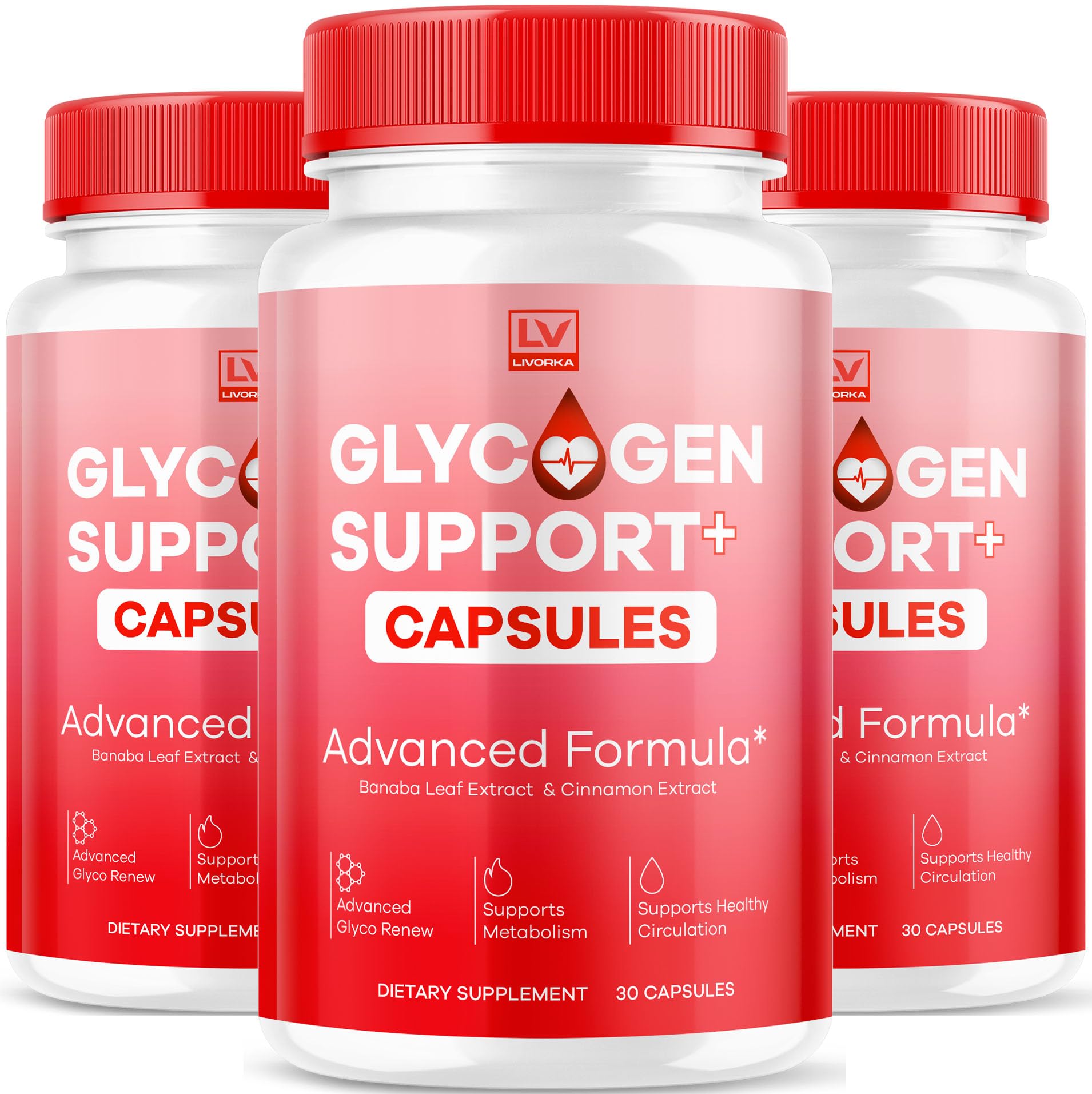 Amazon.com: (3 Pack) Glycogen Support Supplement Advanced Formula ...