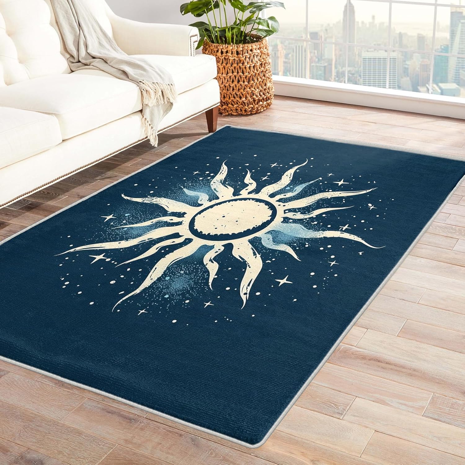 Amazon.com: Sun Rug 5x7 - Washable Rugs Sun Rug & Home Decor, 3x5 Area ...