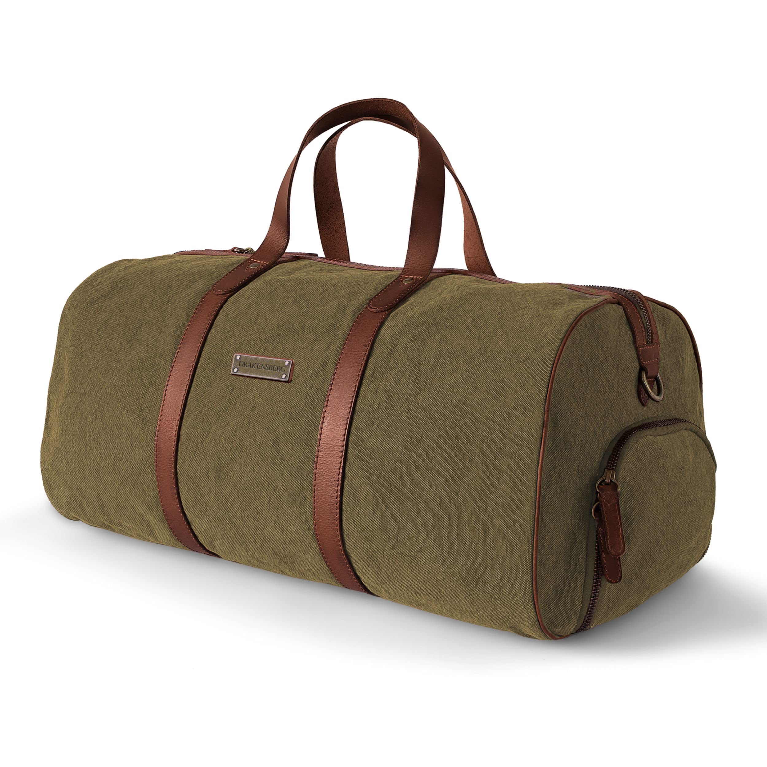 Amazon.com | DRAKENSBERG Weekender 'Toby' - small duffle bag with shoe ...