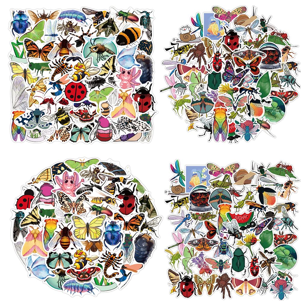 Buy 100 Pack Bug Stickers for Laptop Water Bottles Car Phone Guitar ...