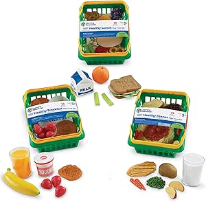 Learning Resources Pretend & Play Healthy Foods Set Small, Play Food ...