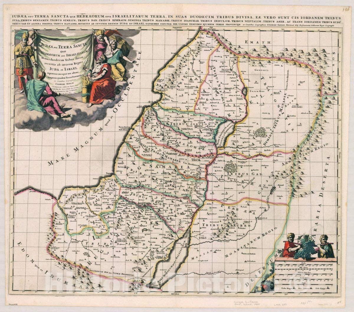 Buy Historic Pictoric : Holy Land s #96, Iudaea, seu Terra Sancta quae ...