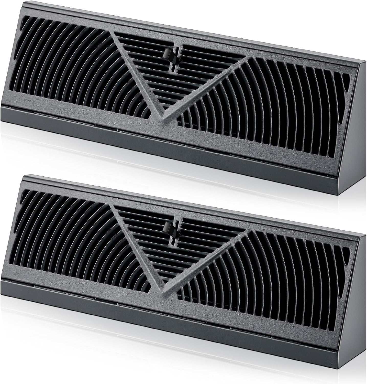 Yaocom 2 Pack Baseboard Register Vent 18 Inch Duct Opening Size Vent ...