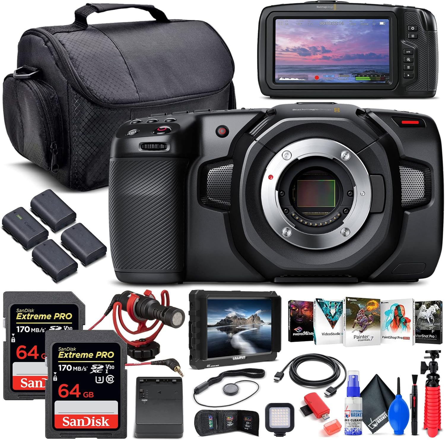 Amazon.com : Blackmagic Design Pocket Cinema Camera 4K ...