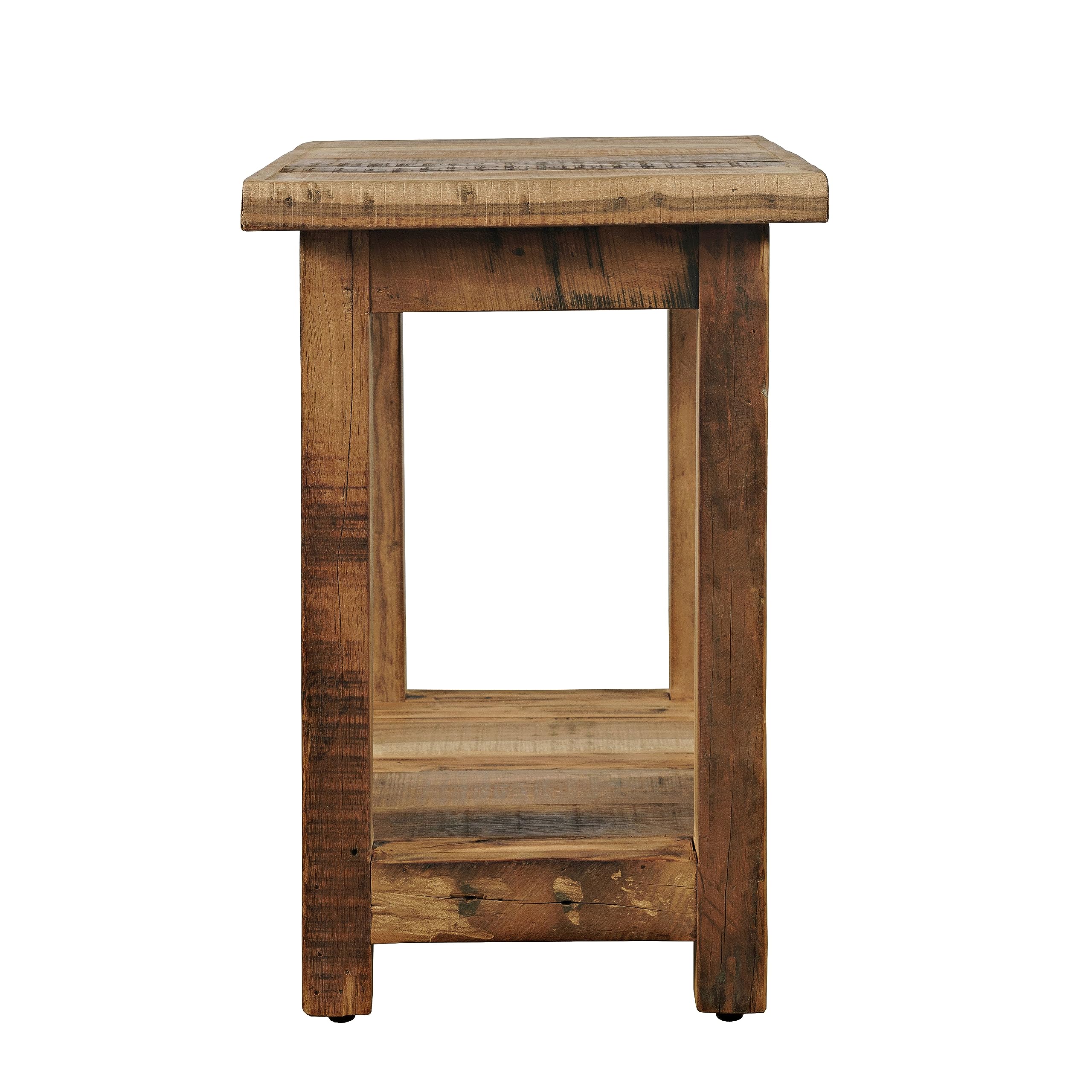 Amazon.com: Jofran Reclamation Rustic Reclaimed Solid Wood Chairside ...