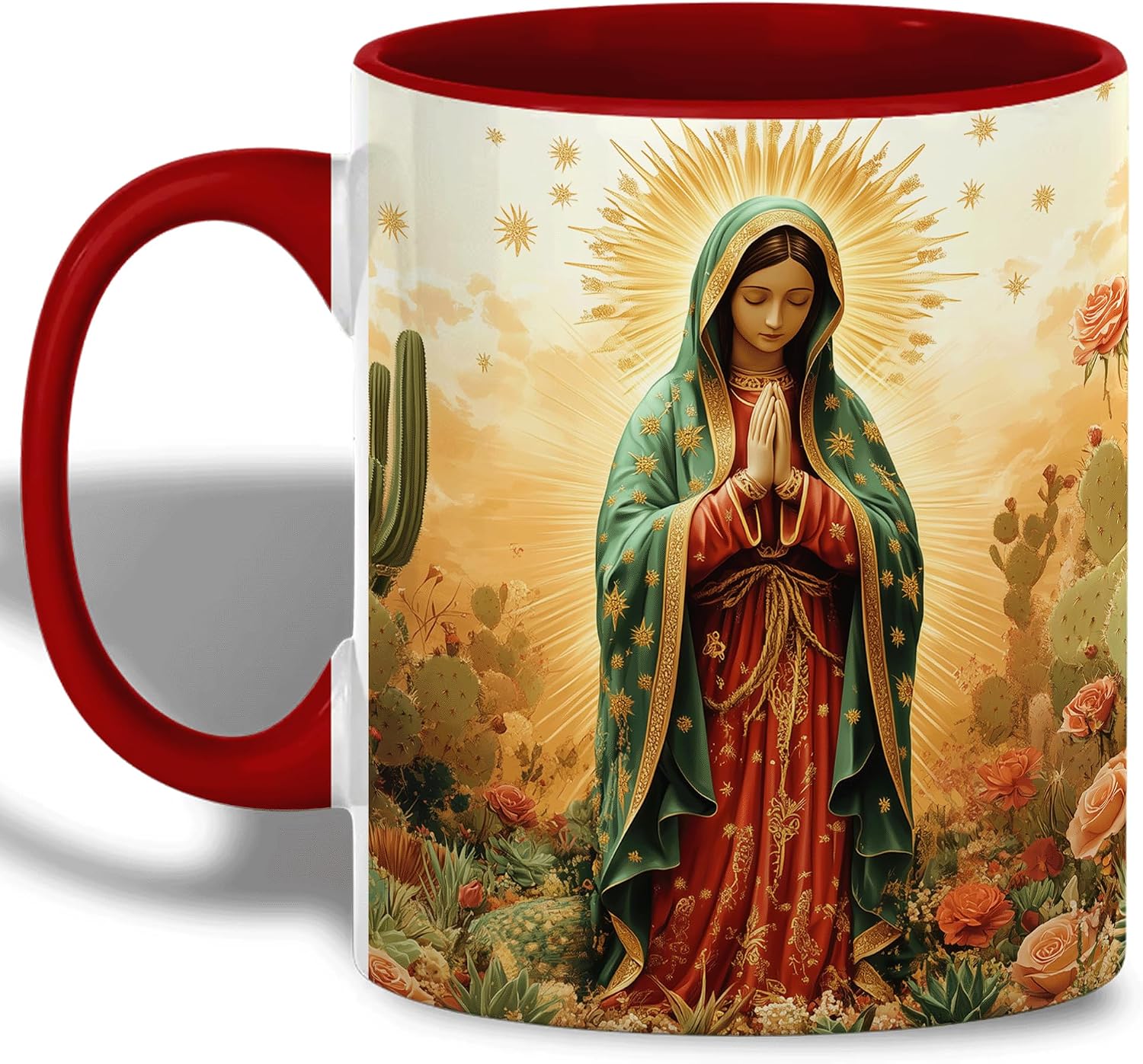 Amazon.com | ANOVRA Virgin of Guadalupe Mug, Catholic Coffee Mug with ...