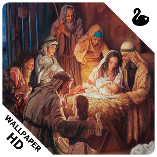 Christmas Manger Wallpaper