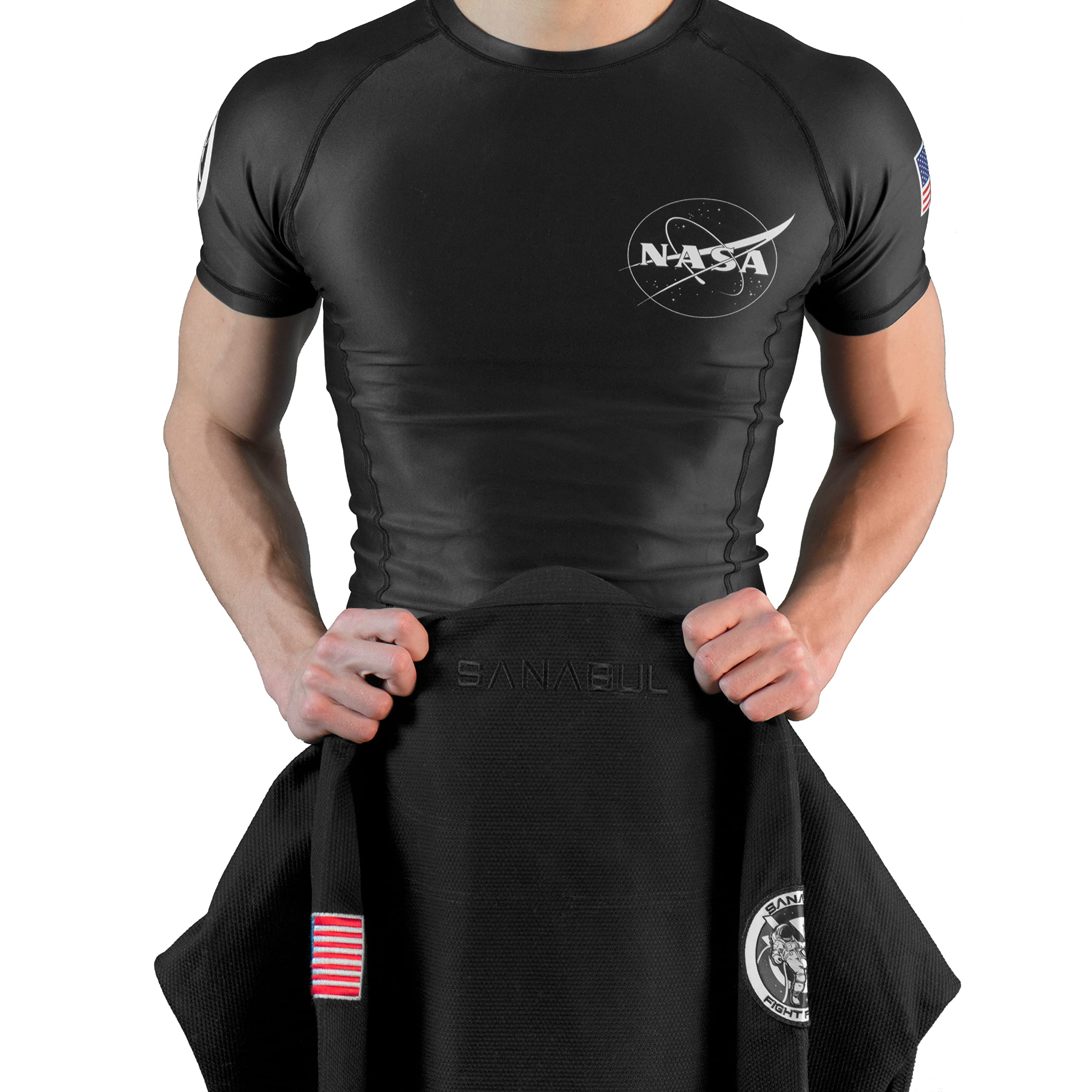 Snapklik.com : Sanabul NASA Short Sleeve Compression MMA BJJ Wrestling ...