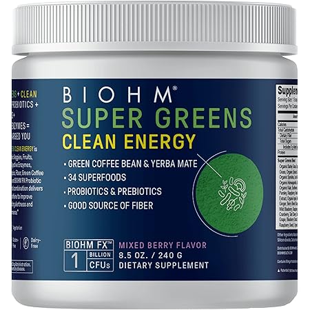 Amazon.com: BIOHM 30 Billion CFU Probiotic, Natural, Digestive Enzymes ...