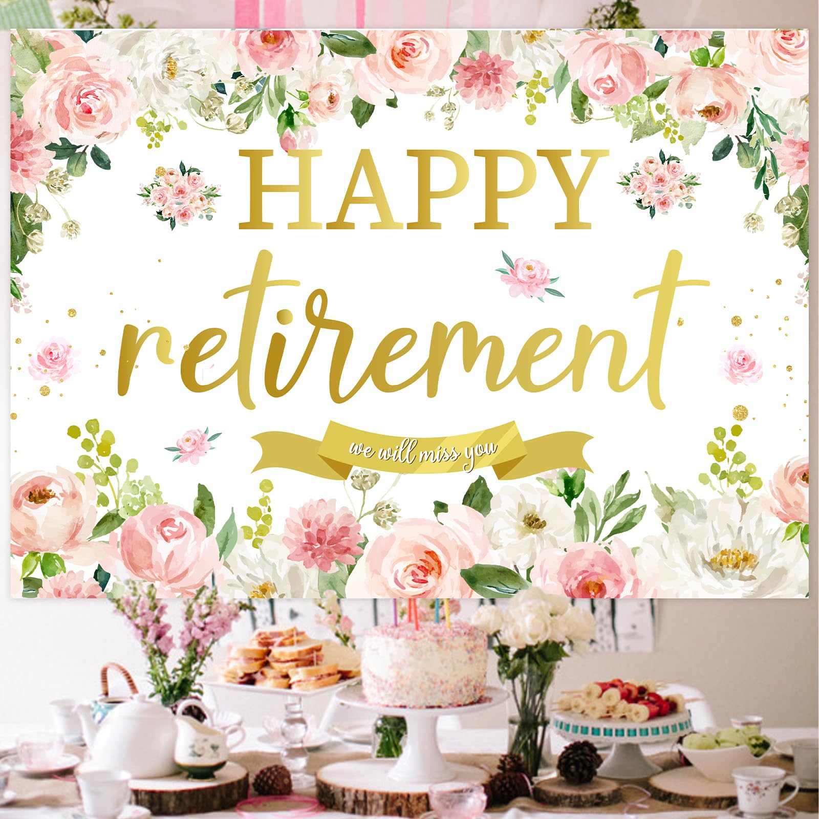Flower Theme Retirement Party