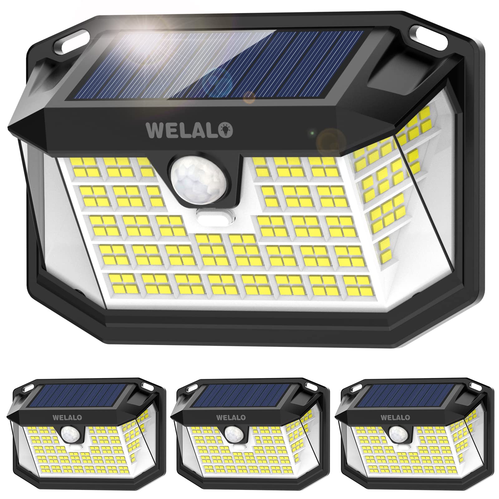 Buy WELALO Solar Security Lights, 188 LED Solar Motion Sensor Lights ...