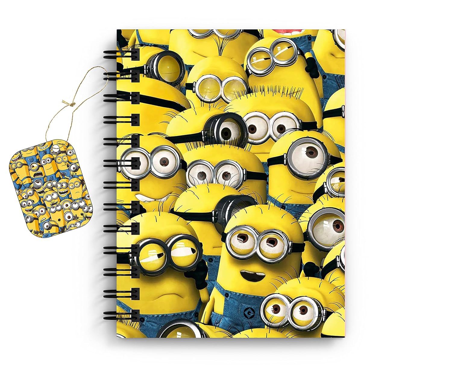 DI-KRAFT Minions Character Printed Diary Spiral Notebooks with Bookmark ...