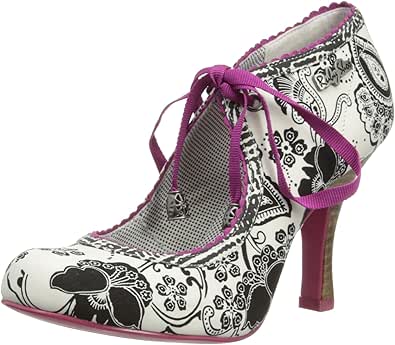 Ruby Shoo Womens Gwyneth Court Shoes 08532 Black Paisley 3 UK, 36 EU ...