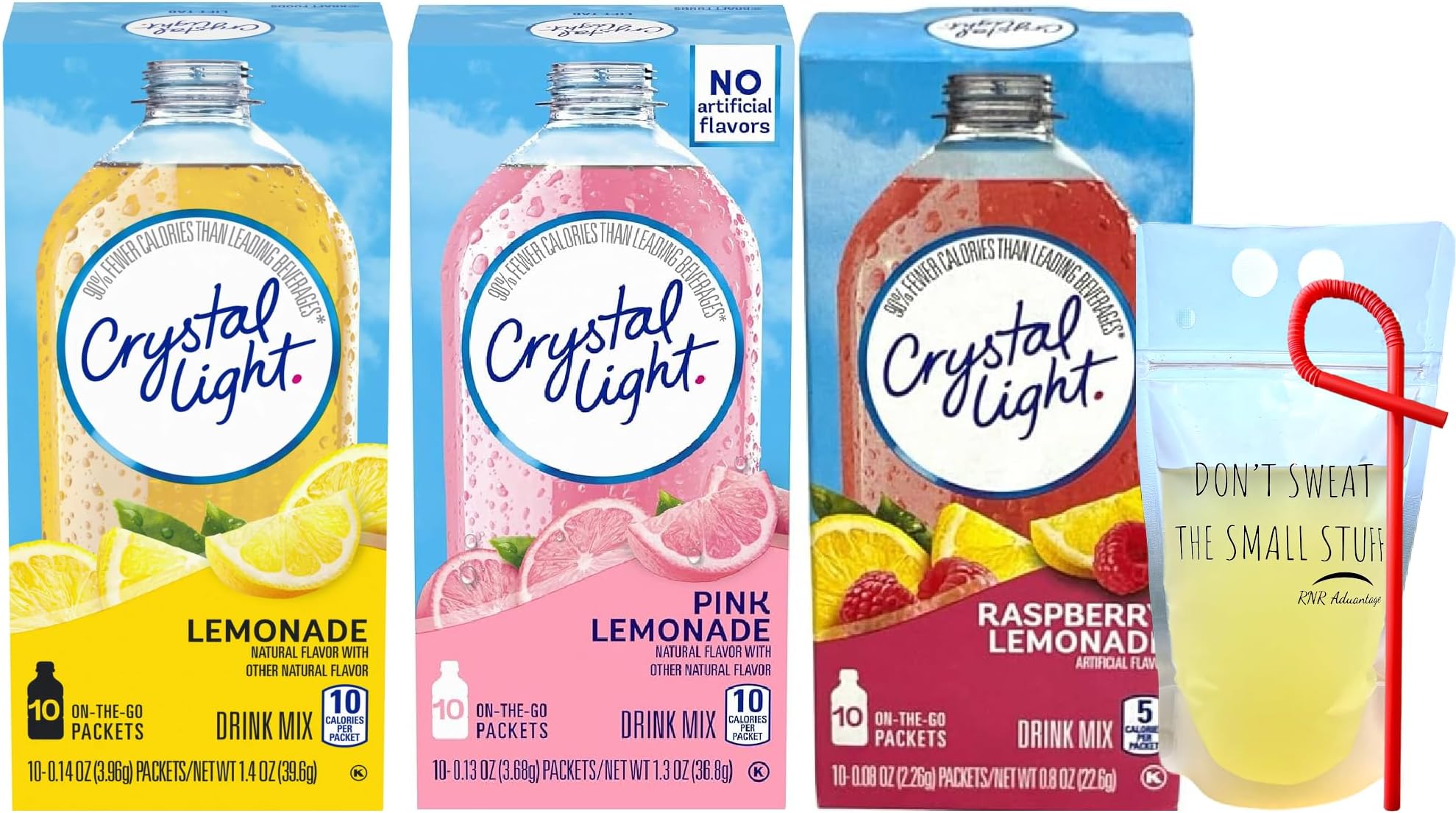 Amazon.com : Crystal Light Lemonade Variety Pack With Lemonade, Pink ...