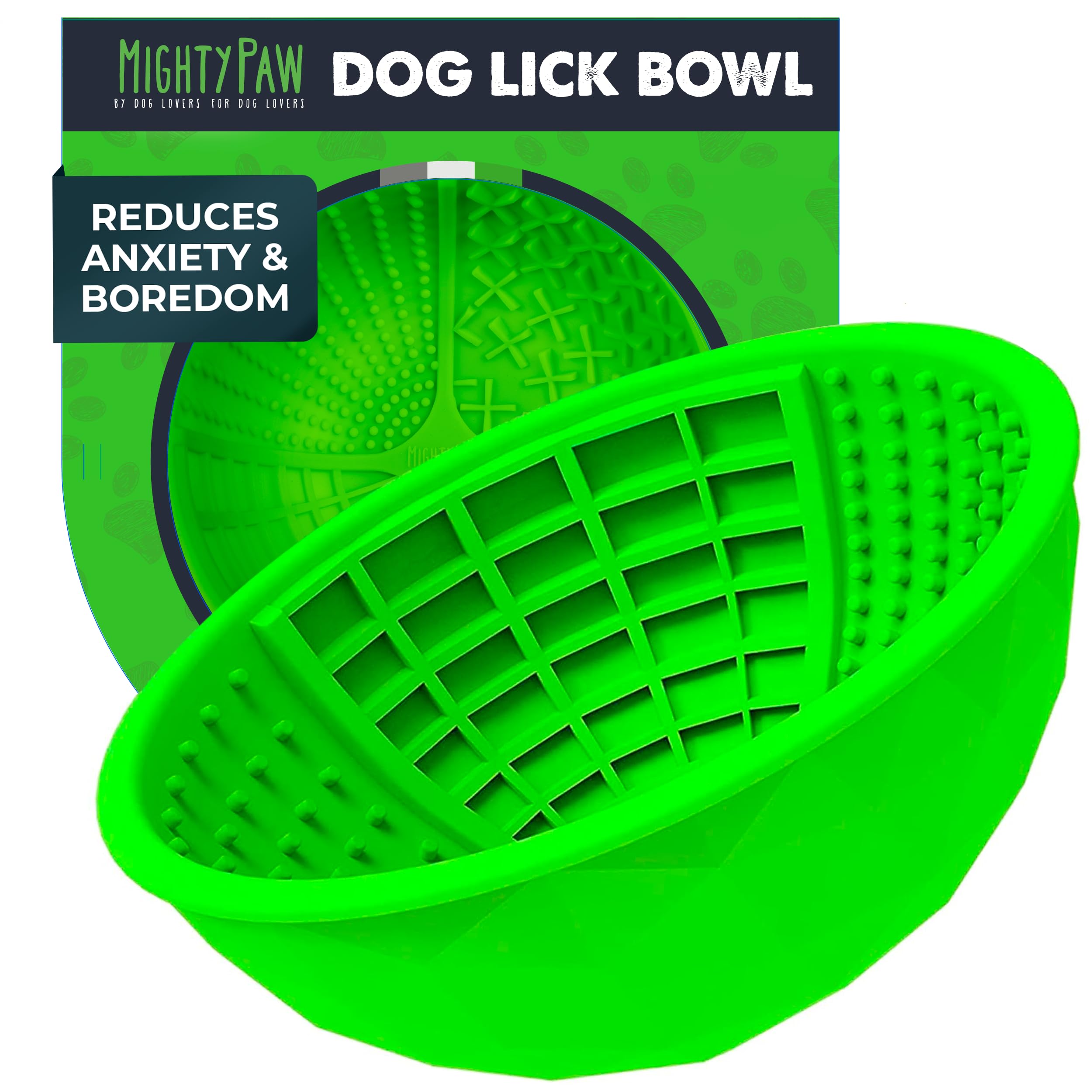 Snapklik.com : Interactive Dog Lick Bowl, BPA-Free Silicone, Anxiety ...