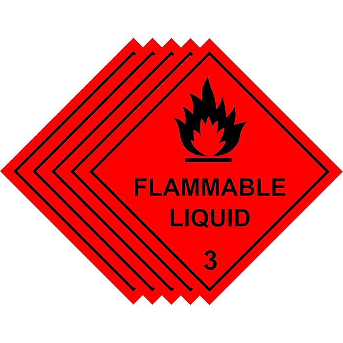 Buy Hazchem Diamond Self-Adhesive Warning Sign/Sticker. 100mm by 100mm ...