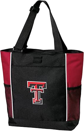Amazon.com: Broad Bay Texas Tech Tote Bags Red Texas Tech Red Raiders ...