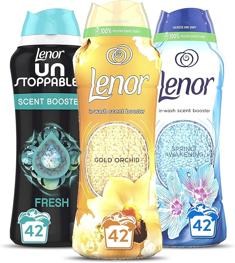 Lenor Unstoppables In-Wash Laundry Scent Booster Beads Bundle: Gold ...