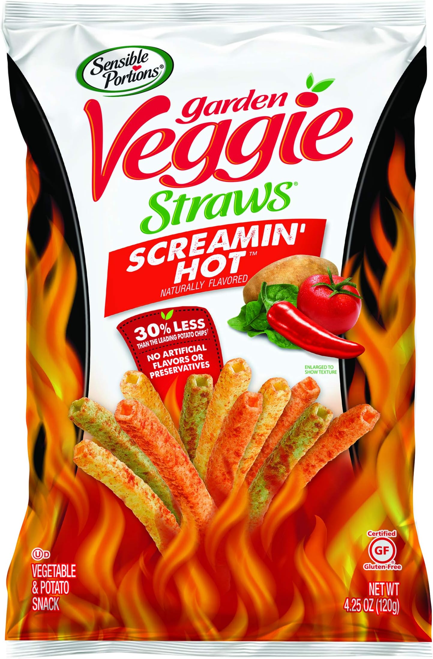 Amazon.com: Sensible Portions Garden Veggie Flavor Burst Tortilla Chips ...