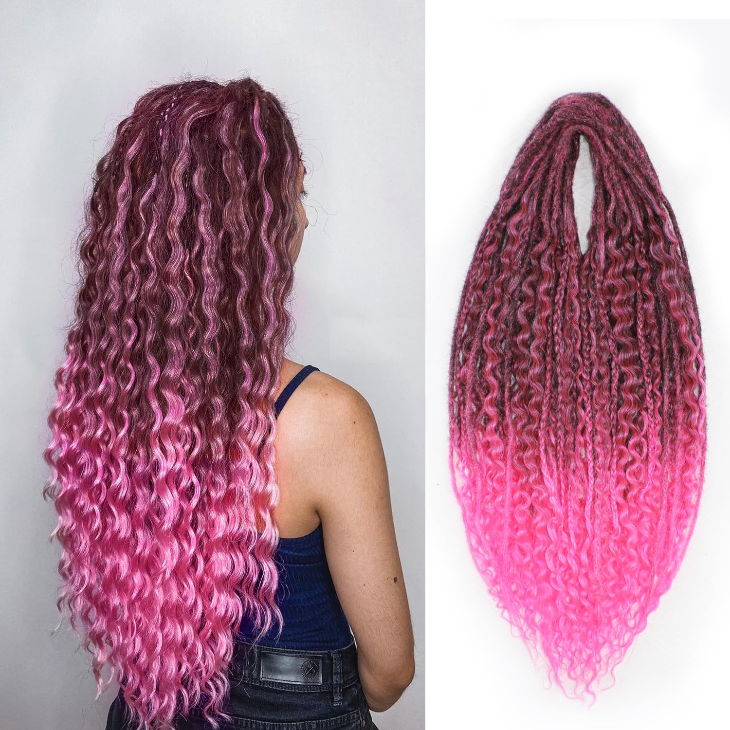 Amazon.com : ENBEAUTIFUL Double Ended Dreadlock Extensions 24 Inch 3 In ...