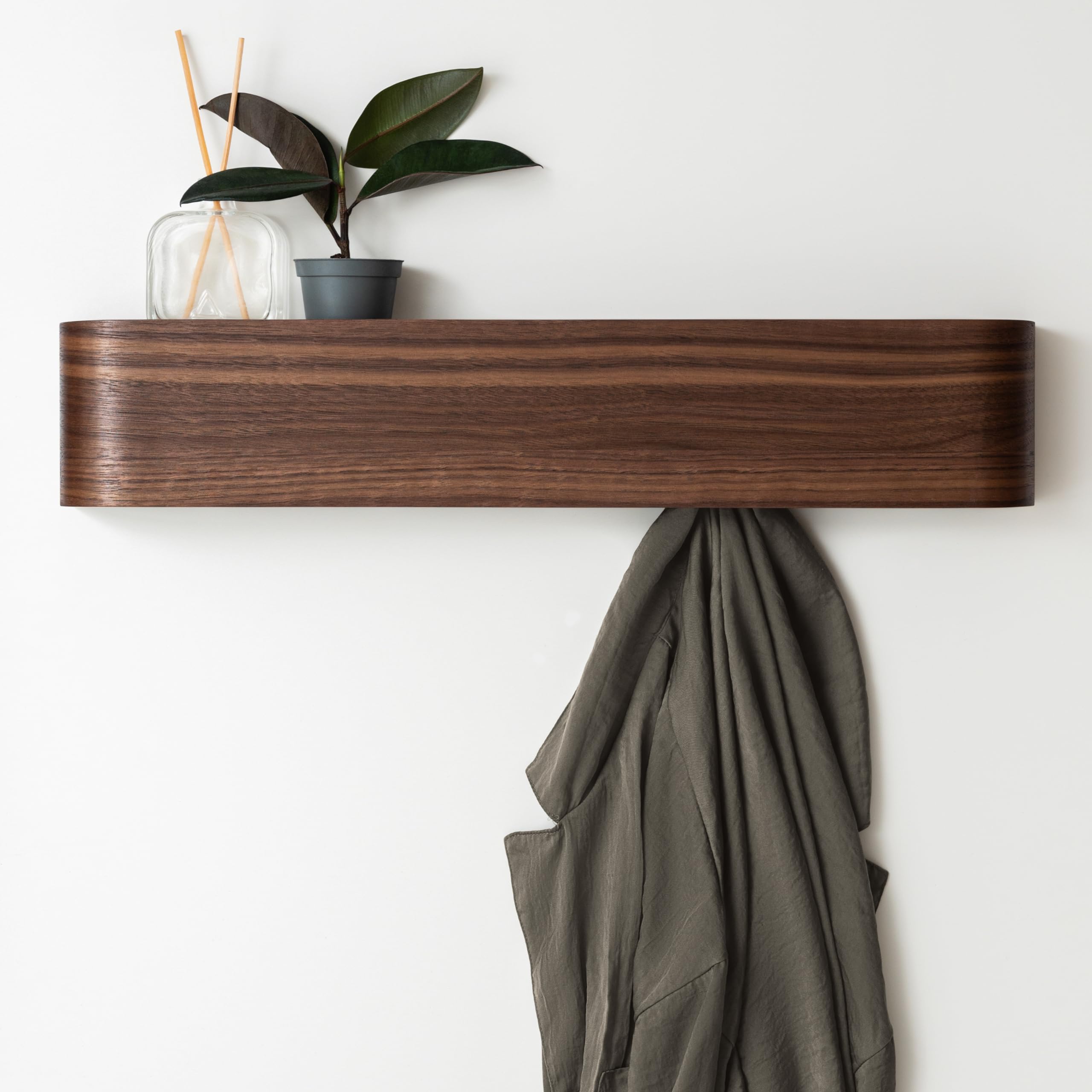 Amazon.com: Kazai Wall-Mounted Coat Rack 'Toke' | Modern Design Coat ...