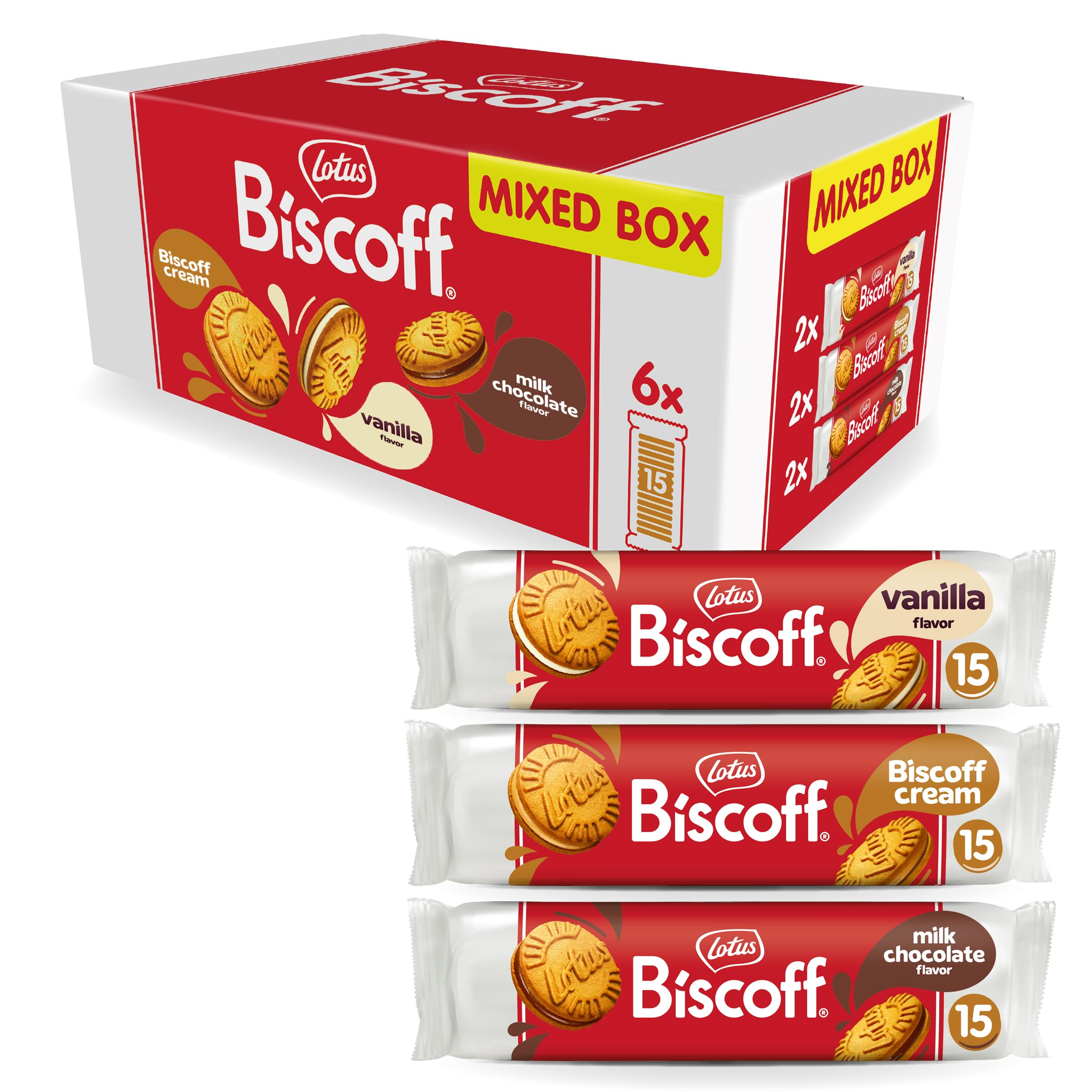 Snapklik.com : Lotus Biscoff Sandwich Cookies, Variety Pack, Biscoff ...