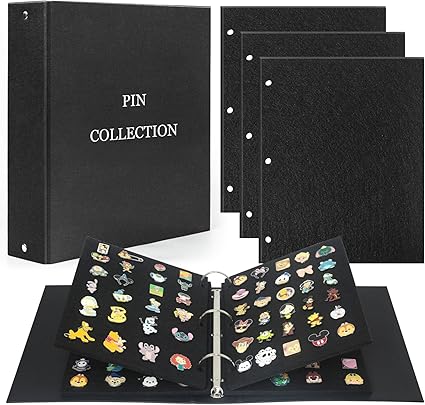 Amazon.com : Pin Collection Book, Pin Boards for Enamel Pin Display ...