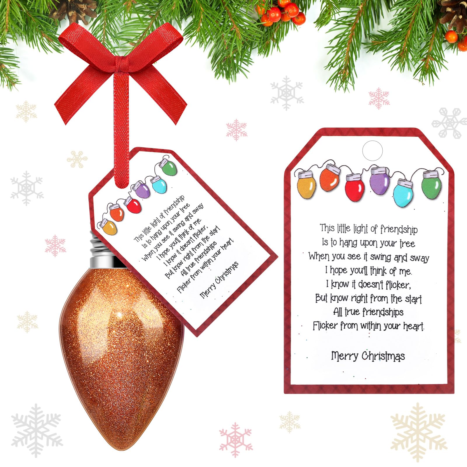 Snapklik.com : Vercraft Christmas Friendship Ornament Gifts For Women 3 ...