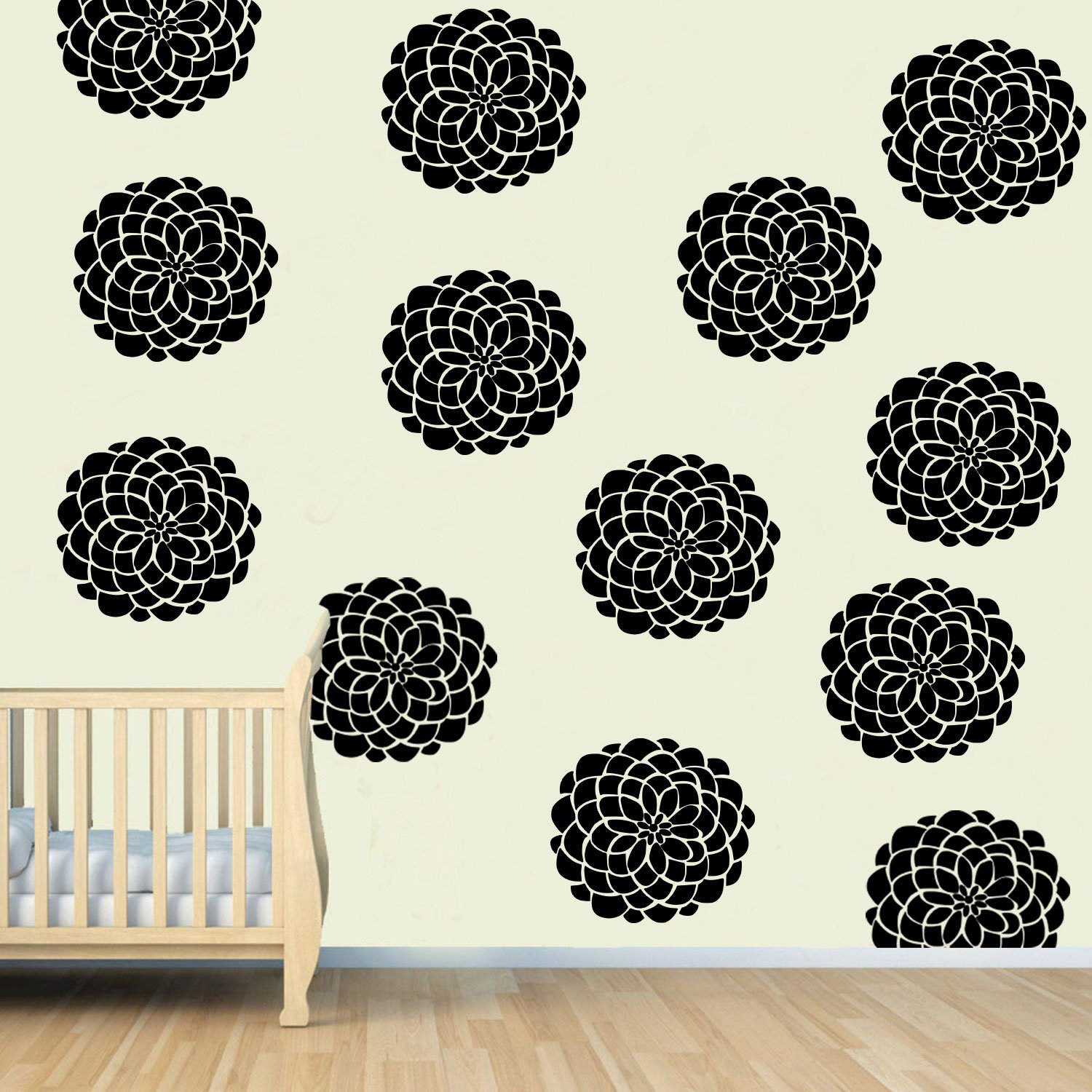 Amazon.com: Pack of 10 Flower Blooms for Nursey or Girls Room Wall ...