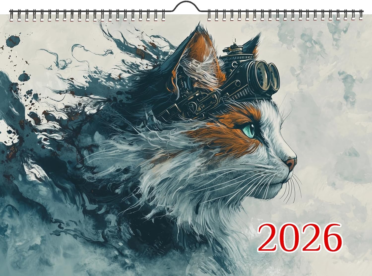 Amazon.com: 2026 Wall Calendar [8"x12"] Clockwork Felines: Steampunk ...